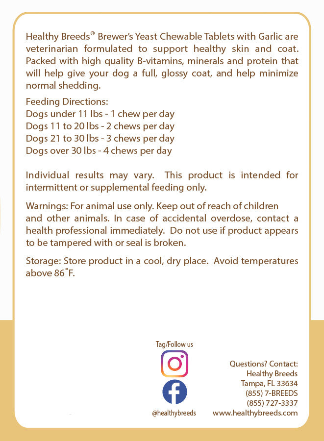 English Setter Brewers Yeast Tablets 300 Count – Healthy Breeds