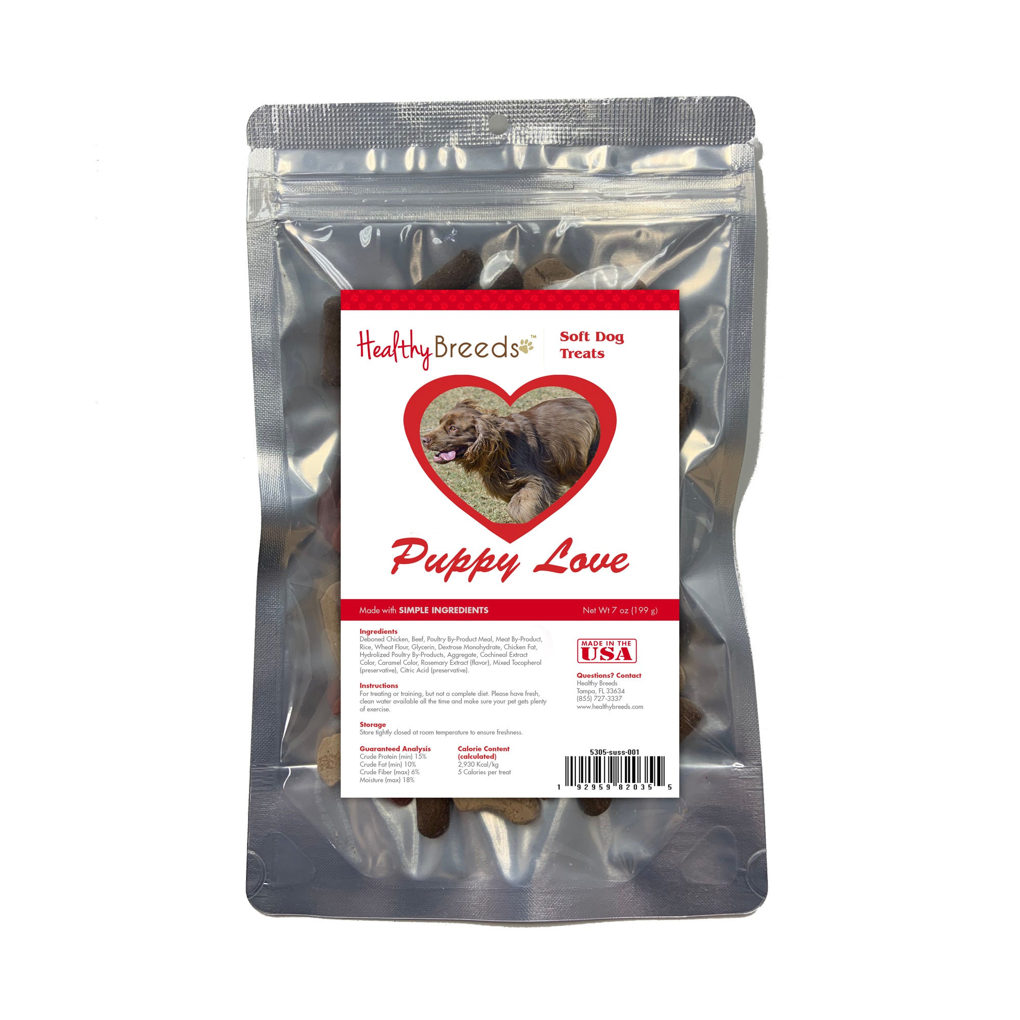 Sussex Spaniel Puppy Love Soft Chewy Treats 7 oz – Healthy Breeds
