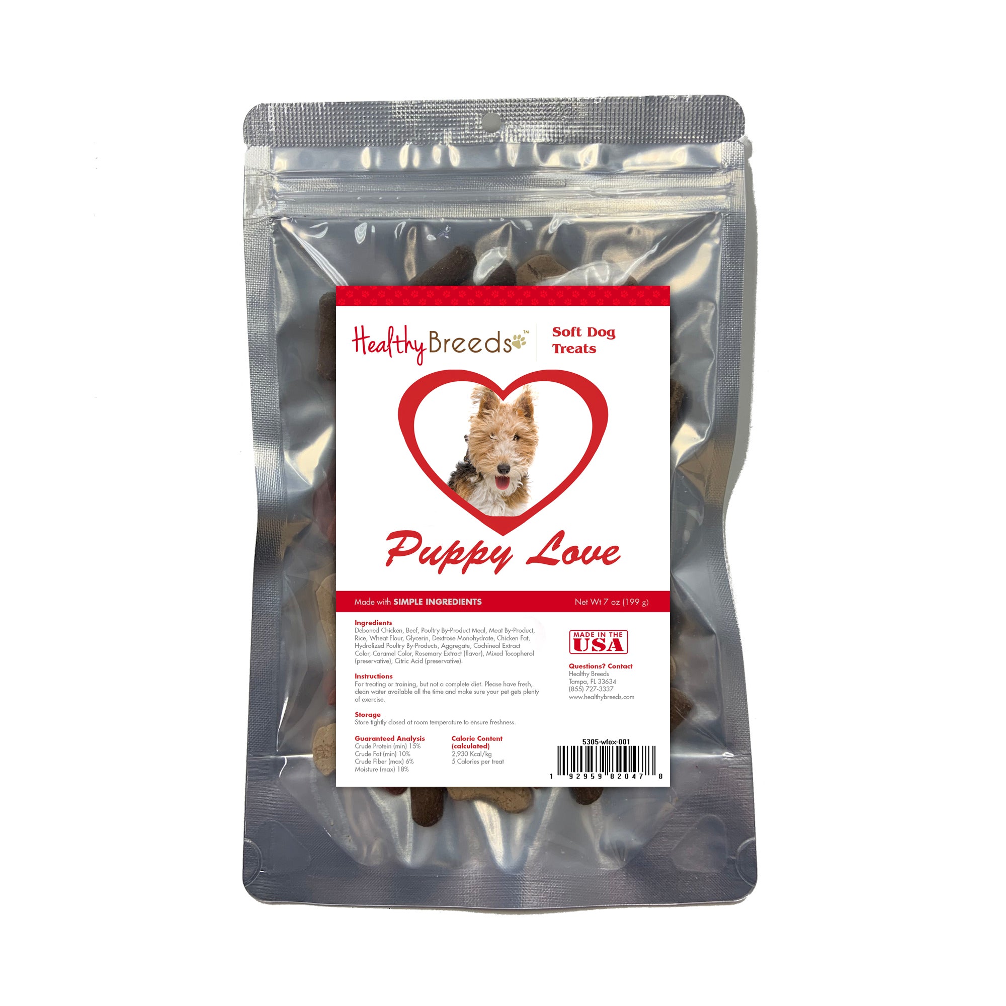 Wire Fox Terrier Puppy Love Soft Chewy Treats 7 oz – Healthy Breeds