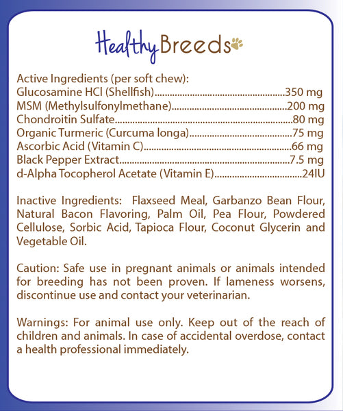 Italian Greyhound Hip and Joint Care 120 Count – Healthy Breeds