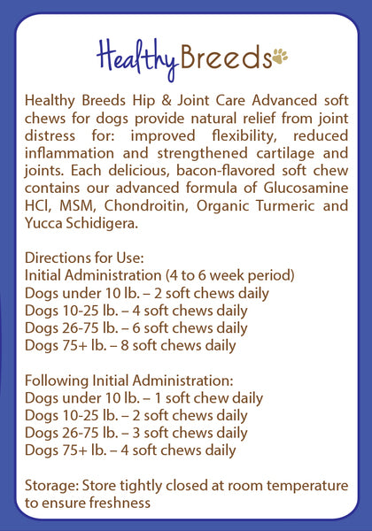 Italian Greyhound Hip and Joint Care 120 Count – Healthy Breeds