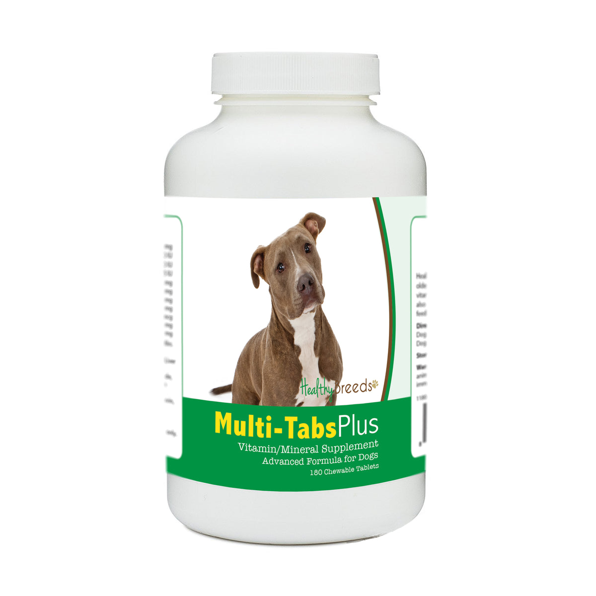 Pit Bull Multi-Tabs Plus Chewable Tablets 180 Count – Healthy Breeds