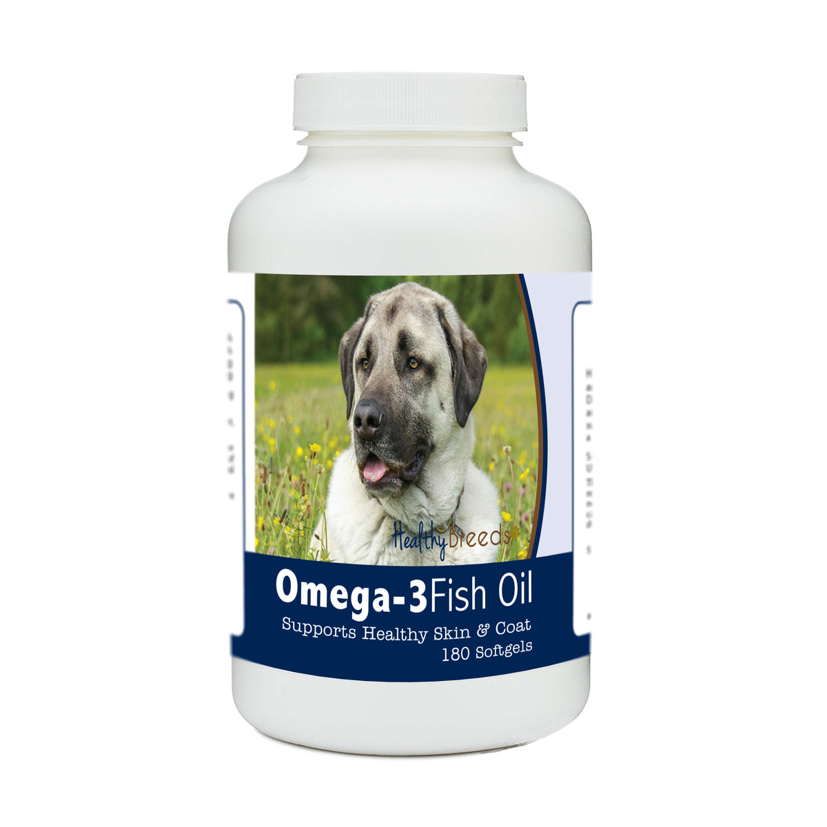 Anatolian Shepherd Dog Omega-3 Fish Oil Softgels 180 Count – Healthy Breeds